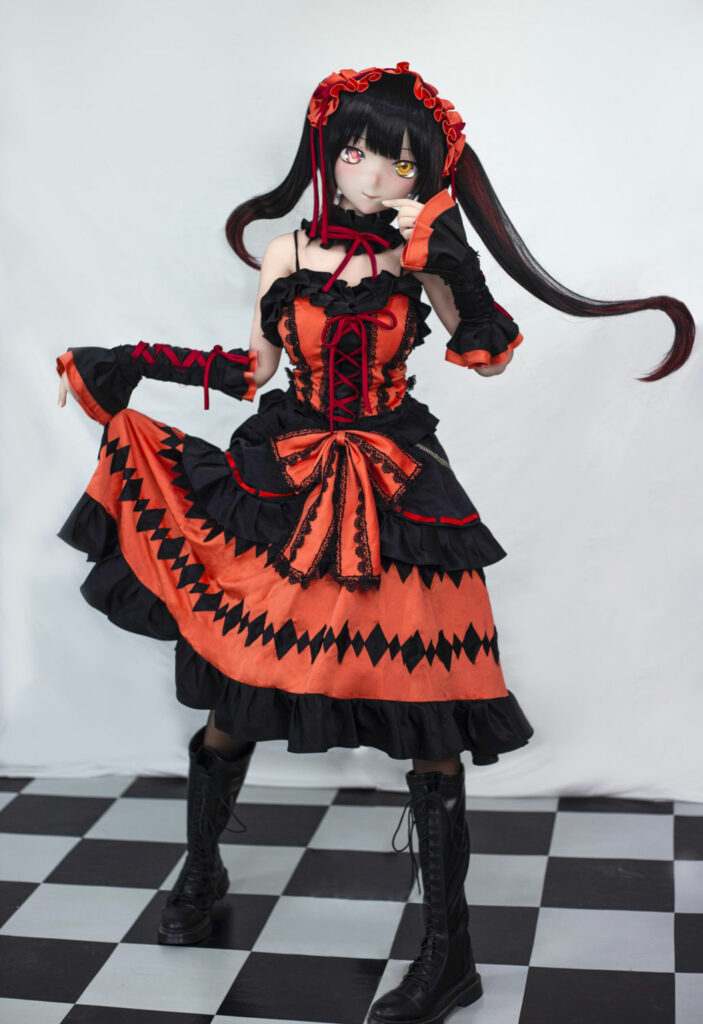 Tokisaki Kurumi Date A Live Big Breast Anime Sex Doll With Pvc Head 1363